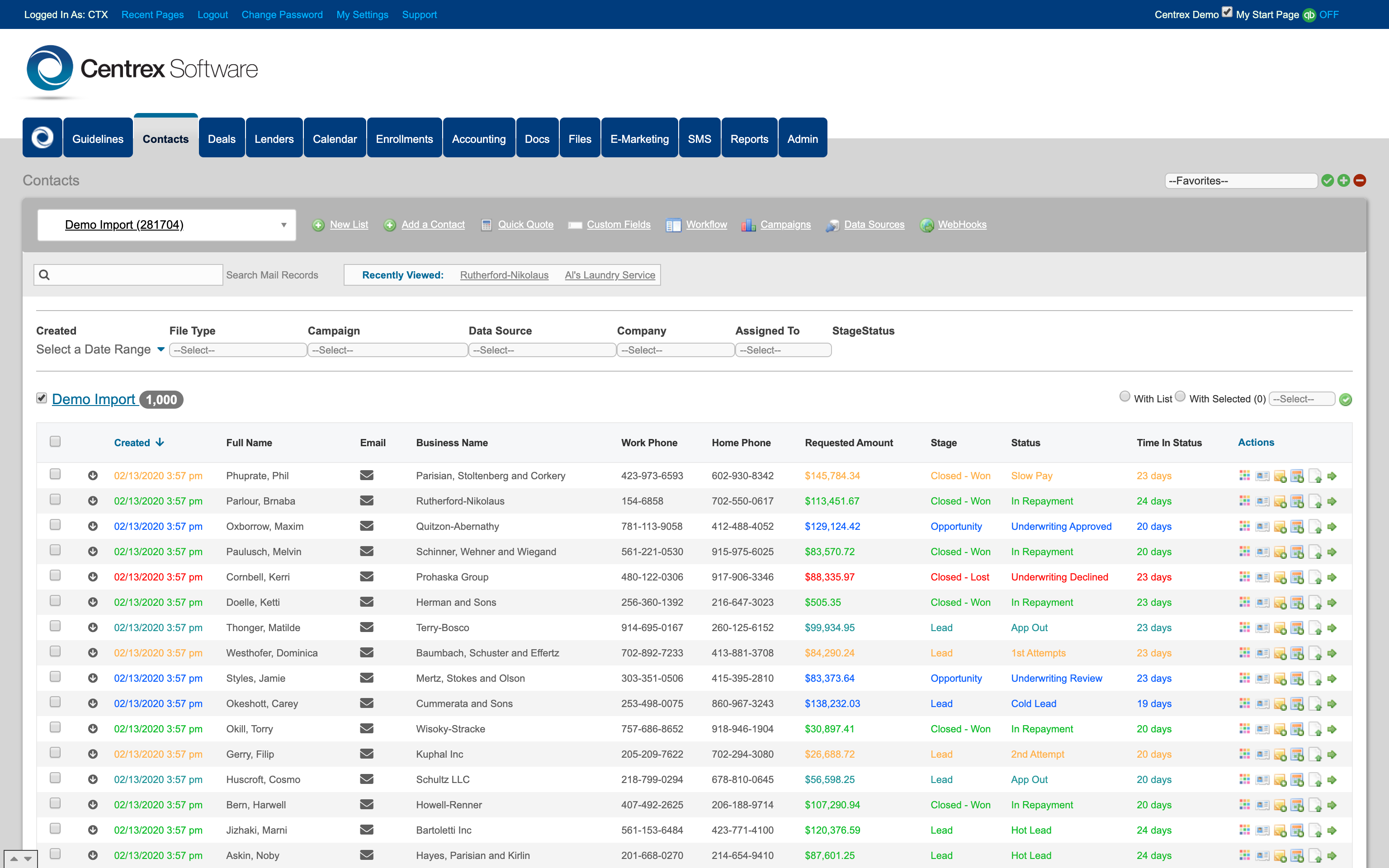 Centrex Software | Dedicated Financial CRM for Finance Companies