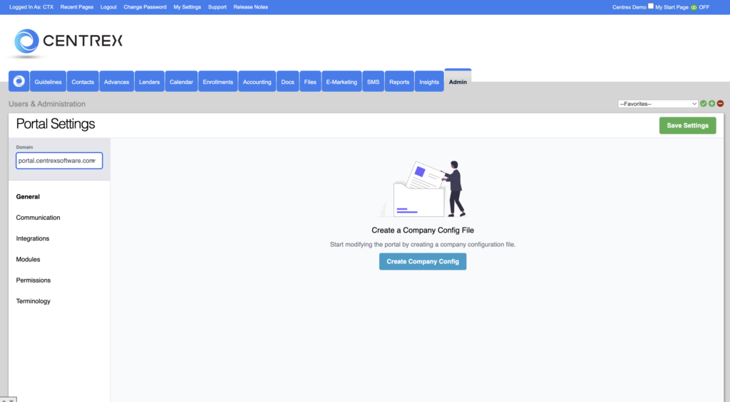 Centrex Software | Fully White Labeled Centrex Software Client Portal