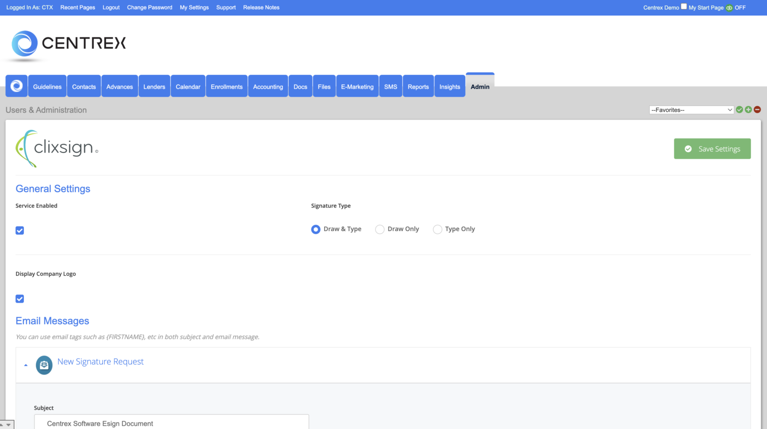 Centrex Software | Esign Platform Electronic Signature