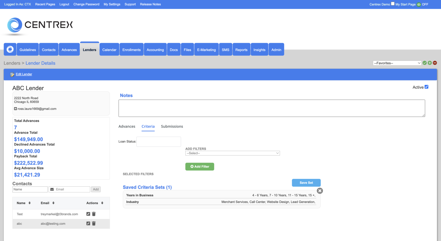 Centrex Software | Lender Matchmaking Technology