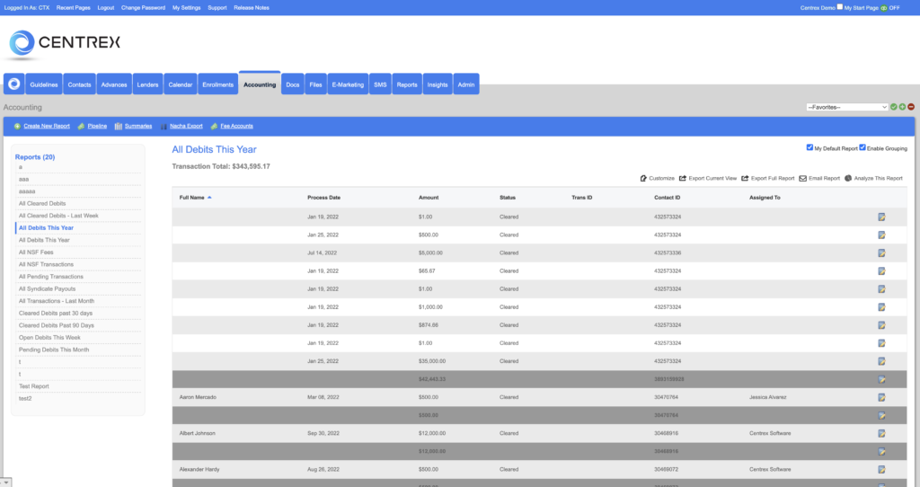 Centrex Software | Dedicated Equipment Leasing CRM Software